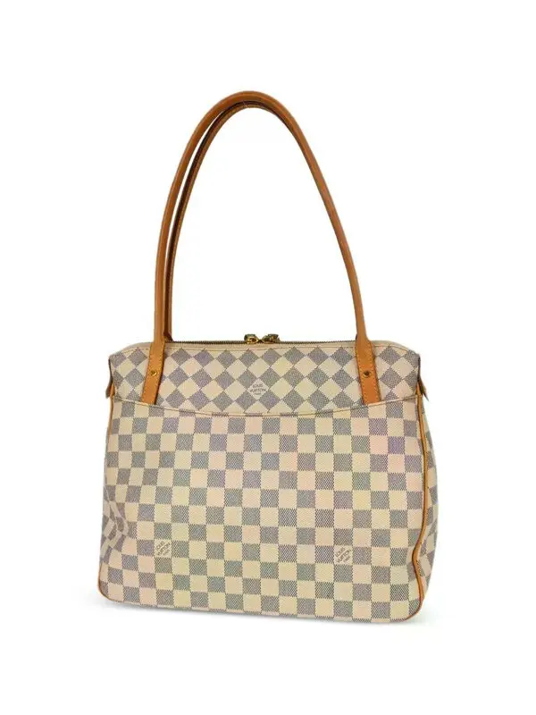 LOUIS VUITTON Damier Azur Figari Shoulder Bag - Neutrals