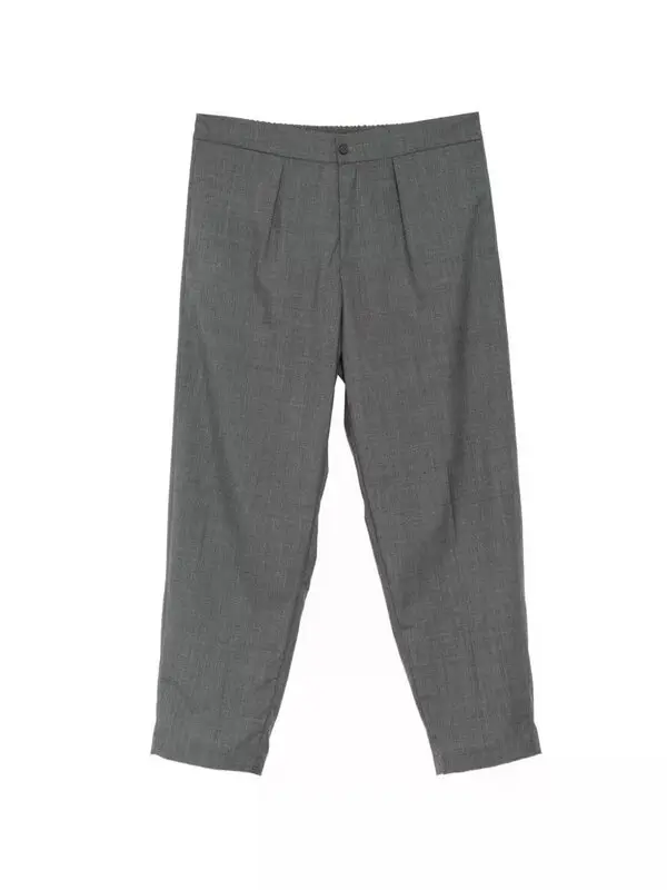 Kiton Steel Rear Elasticated Waistband Trousers - Grey