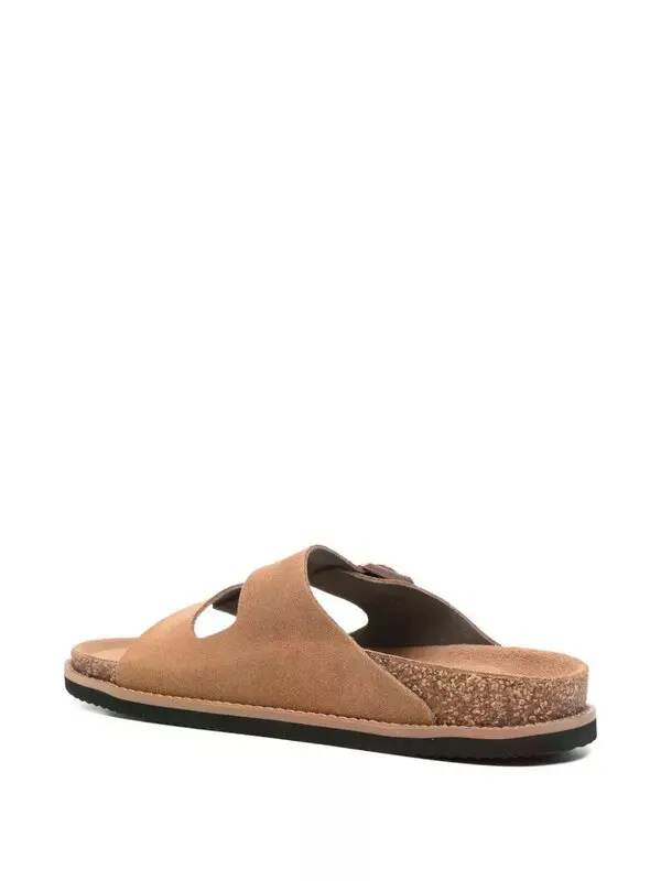 SERGIO MORETTI FIRENZE Double-strap Sandals - Brown