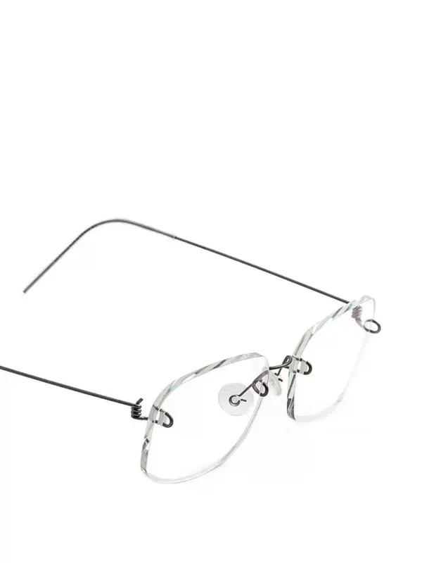 LINDBERG Rimless Rectangle-frame Glasses