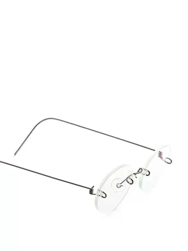 LINDBERG Rimless Round-frame Eyeglasses