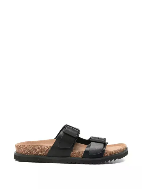 SERGIO MORETTI FIRENZE Buckle-fastening Leather Sandals