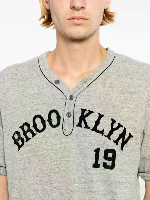 WHITESVILLE Contrast-trim Marl T-shirt