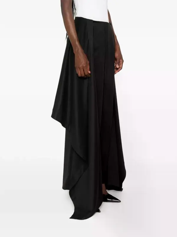 VESTIAIRE D'UN OISEAU LIBRE Wide Leg Zip Palazzo Pants