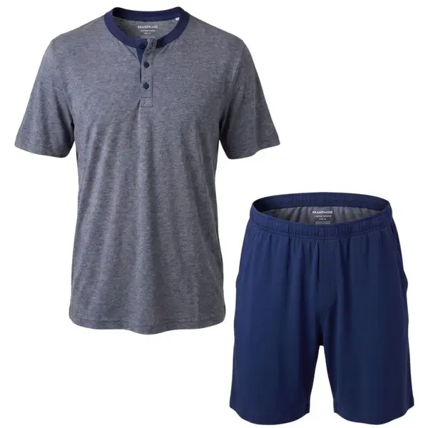 ZD ZERO DEFECTS Short Modal Pyjamas Leios Navy - Blue