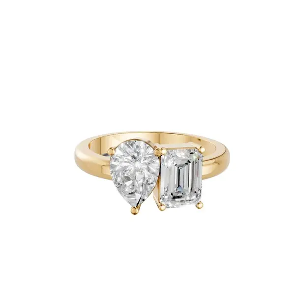 AYA FINE JEWELRY 2.27 Cwt Toi Et Moi Lab Grown Diamond Ring In 10k Gold - Yellow