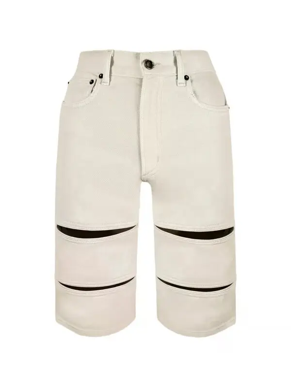CONTESSA MILLS Arcana Cut-out Denim Shorts