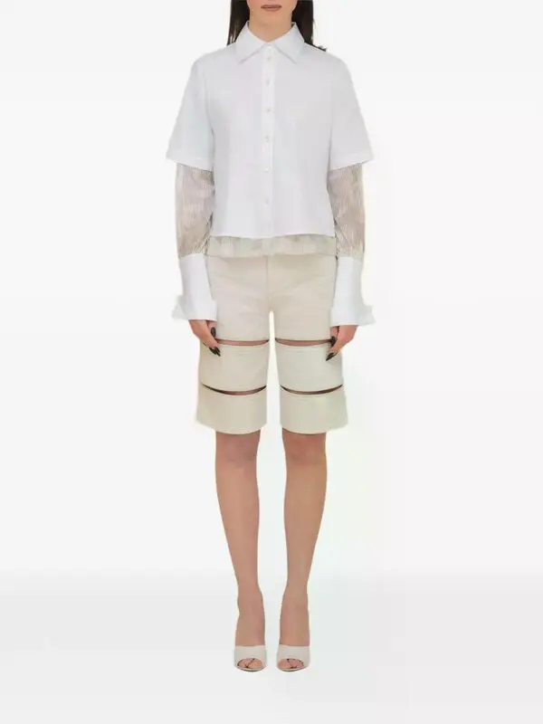CONTESSA MILLS Arcana Cut-out Denim Shorts