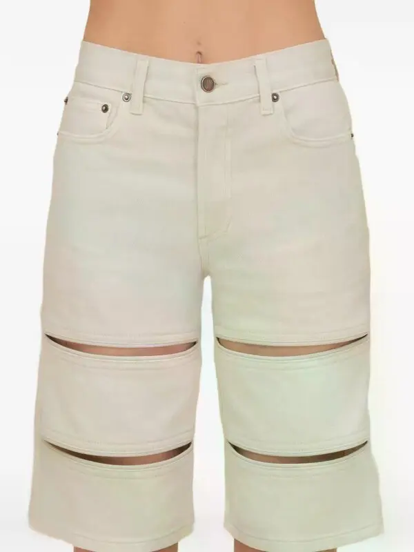 CONTESSA MILLS Arcana Cut-out Denim Shorts