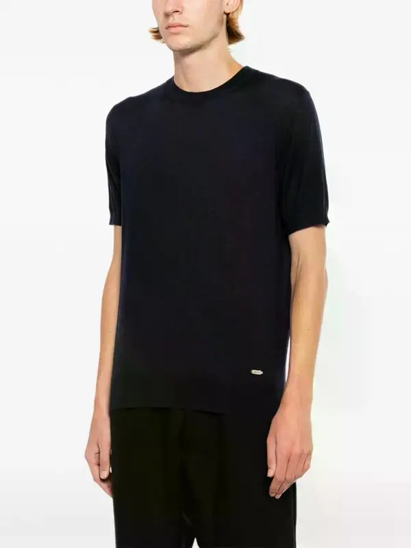 Brioni Short-sleeve Knitted T-shirt