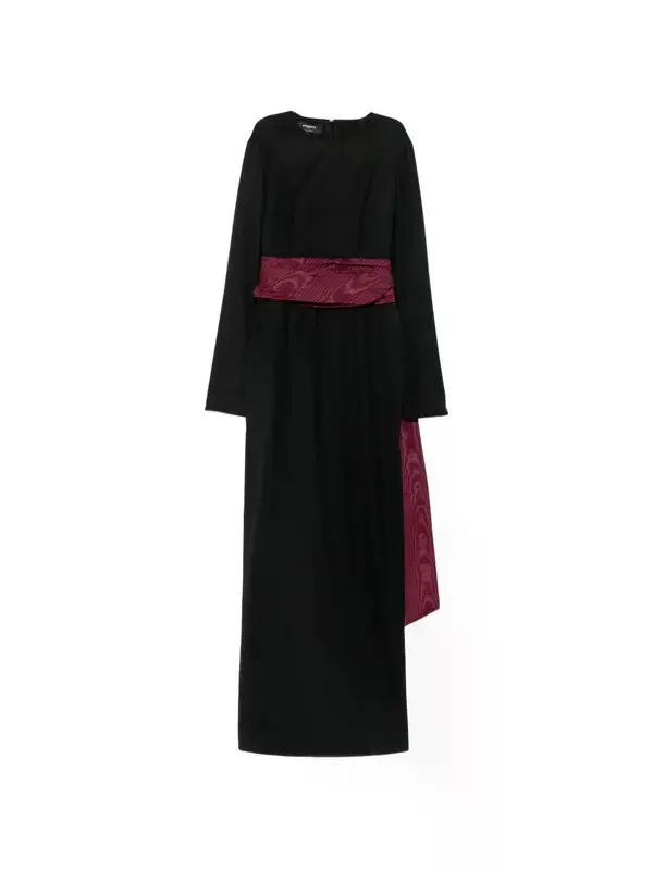 Rochas Long-sleeve Maxi Dress - Black