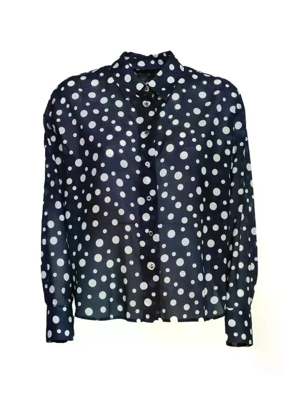 ROBERT FRIEDMAN Renee Polka-dot Shirt - Blue