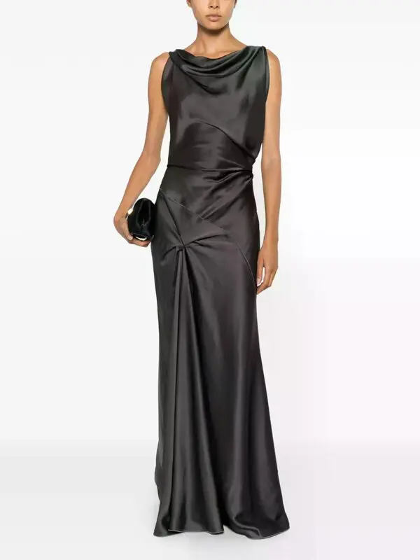Victoria Beckham Posy Maxi Dress - Grey