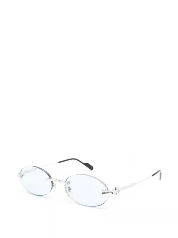 Cartier Rimless Oval-frame Sunglasses