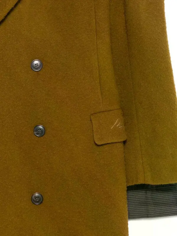 Martine Rose Logo-embroidery Double-breasted Coat