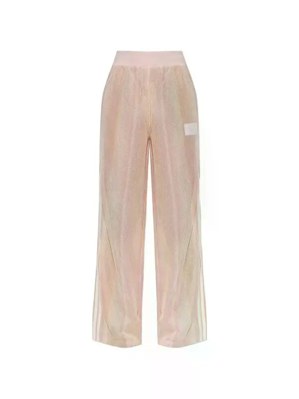 Adidas Logo Patch Striped Mesh Trousers