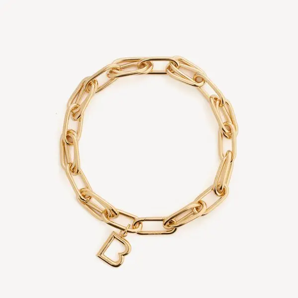 Balenciaga B Link Necklace - Gold