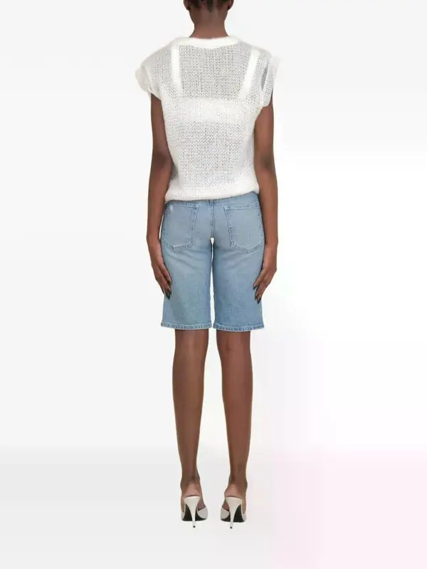CONTESSA MILLS Arcana Leather-piped Shorts