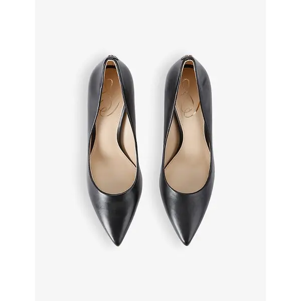 Sam Edelman Hazel Pointed-toe Leather Courts