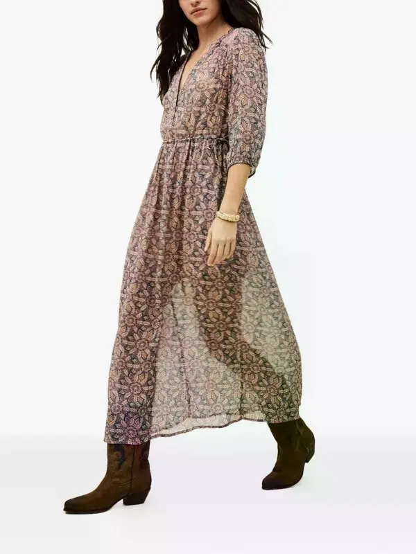 Ba&sh Floral Print Midi Dress