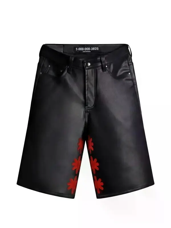 LOSTSHDWS Floral Print Bermuda Shorts - Black