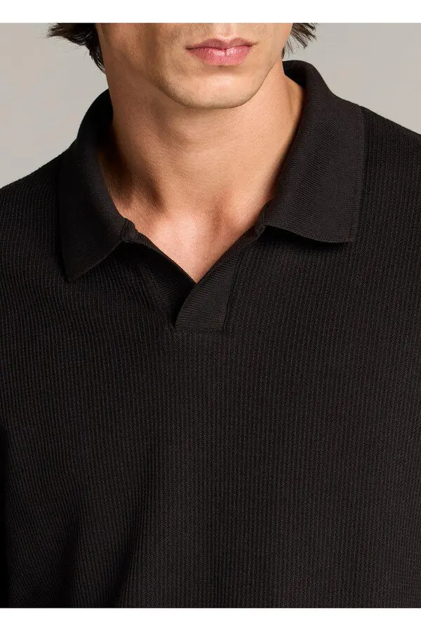 Vince Macro-rib Cotton Johnny-collar Shirt
