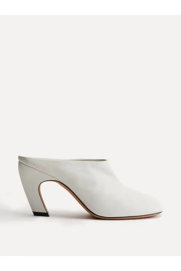 Le Monde Beryl Mica Mule / Chalk Leather - Natural