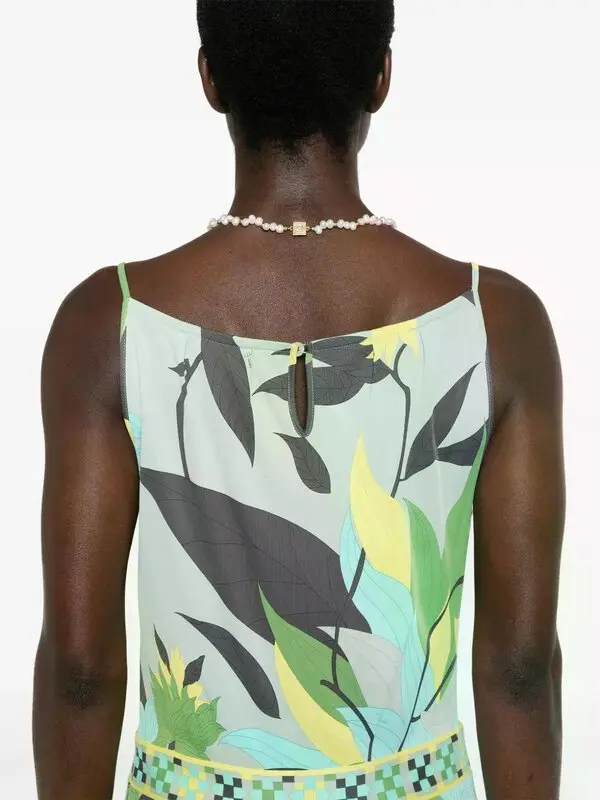 Emilio Pucci Fitted Floral-print Dress