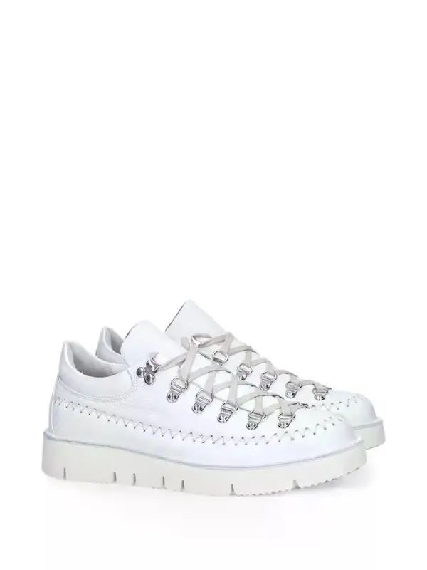 FRACAP Magnifico Lace-up Leather Sneakers - White
