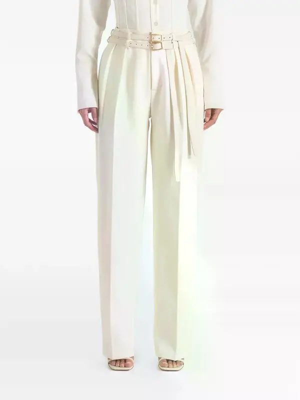 Manière De Voir Double-belt Pleated Trousers