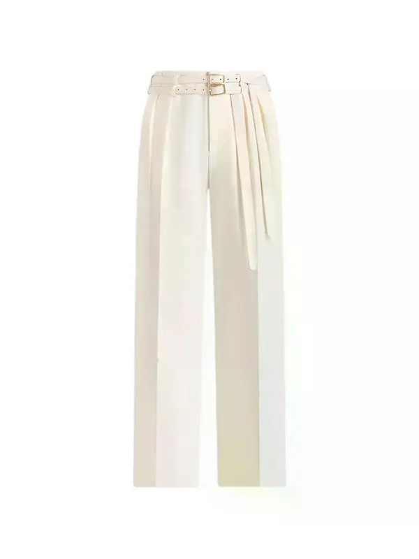 Manière De Voir Twin-belt Trousers - Neutrals