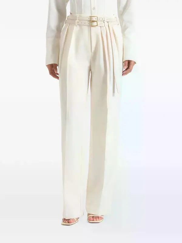 Manière De Voir Twin-belt Trousers - Neutrals