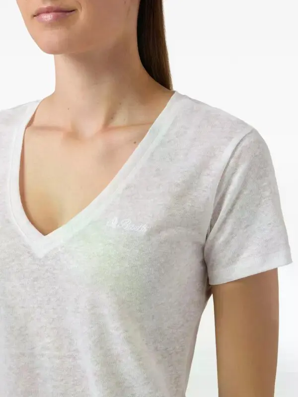 MC2 SAINT BARTH Eloise Linen T-shirt - White