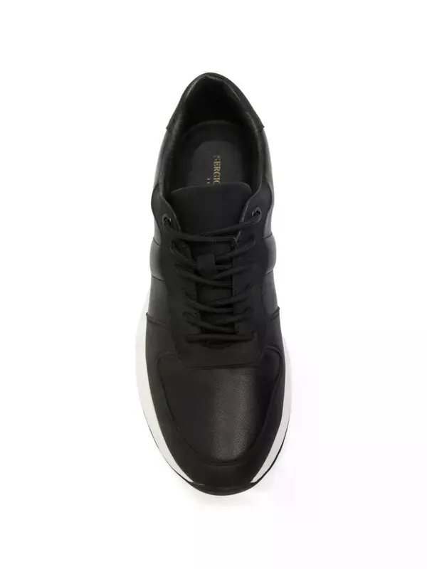 SERGIO MORETTI FIRENZE Panelled Leather Sneakers