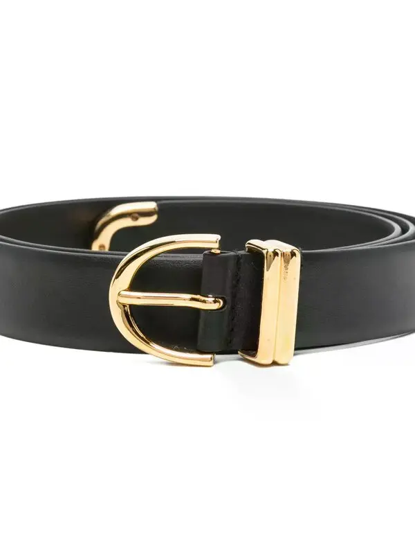 Khaite Bambi Leather Buckle Belt