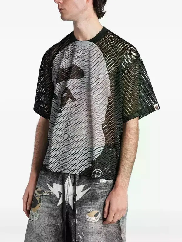 A BATHING APE Ape Head Mesh T-shirt