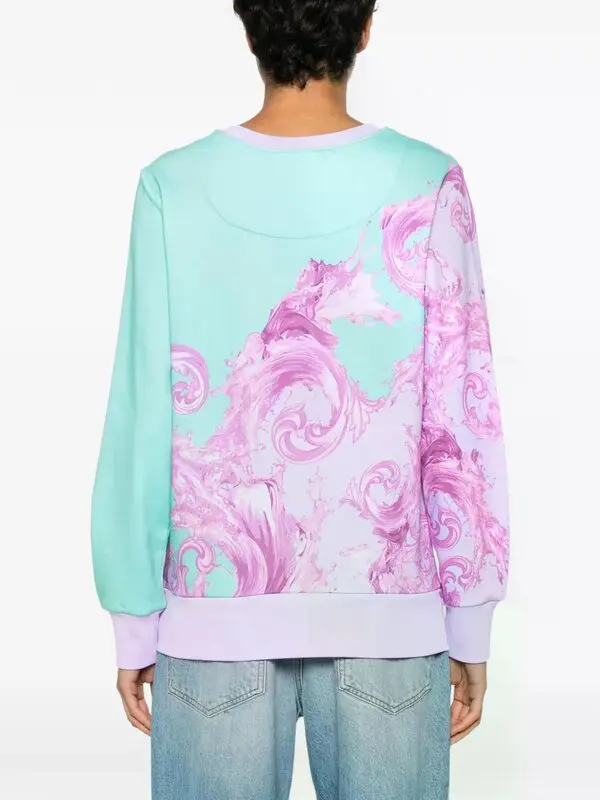 Versace Baroque Print Long Sleeve Sweatshirt