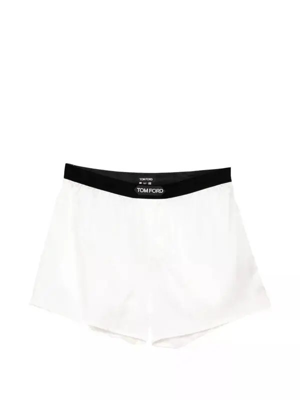 TOM FORD Logo-patched Boxer - Neutrals