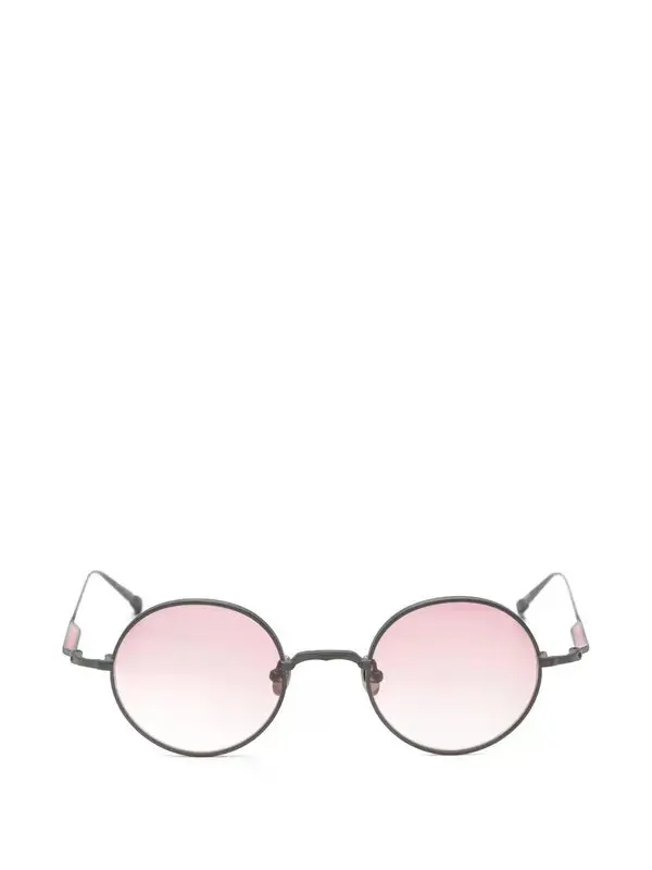 Matsuda Round-frame Engraved Sunglasses - Grey