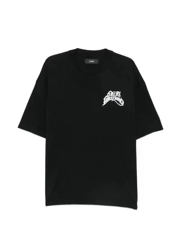 Amiri Hollywood Lj Skate Cotton T-shirt - Black