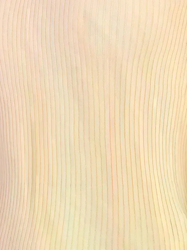 Peserico Ribbed Knit V-neck Sleeveless Top
