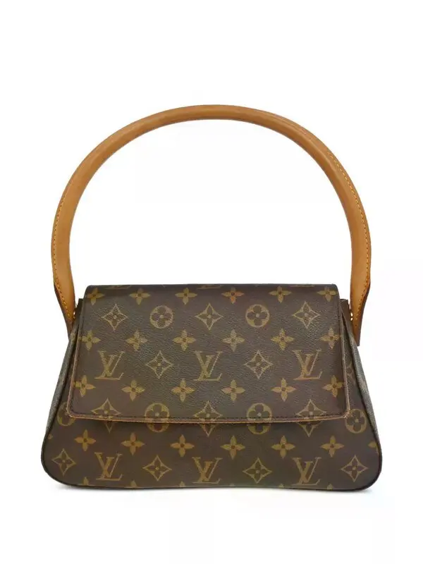 LOUIS VUITTON Monogram Mini Looping Tote Bag - Brown