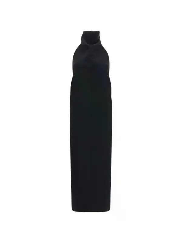 Khaite Roxanne Halterneck Maxi Dress - Black