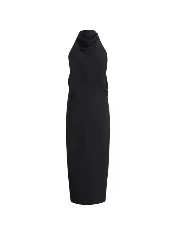 Khaite Roxanne Halterneck Maxi Dress - Black