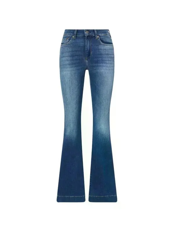 Liu Jo Rhinestone-embellished Flared Jeans - Blue