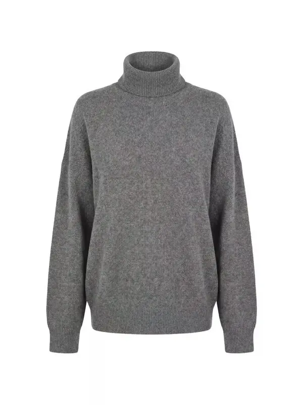 Brunello Cucinelli Cashmere Roll Neck Sweater - Grey