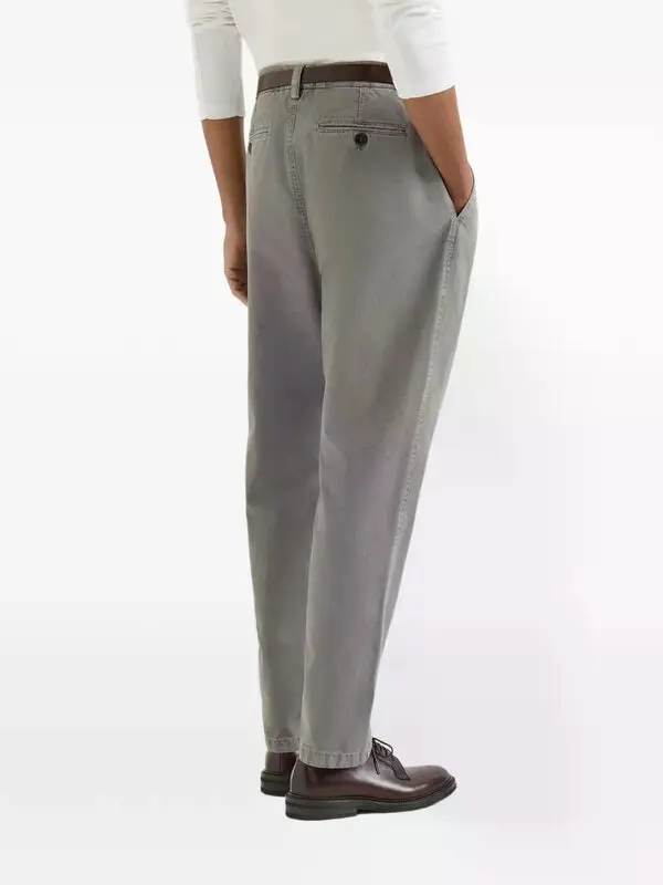 Brunello Cucinelli Gabardine Trousers - Grey