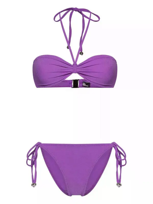 Lisa Marie Fernandez Crepe Bandeau Bikini