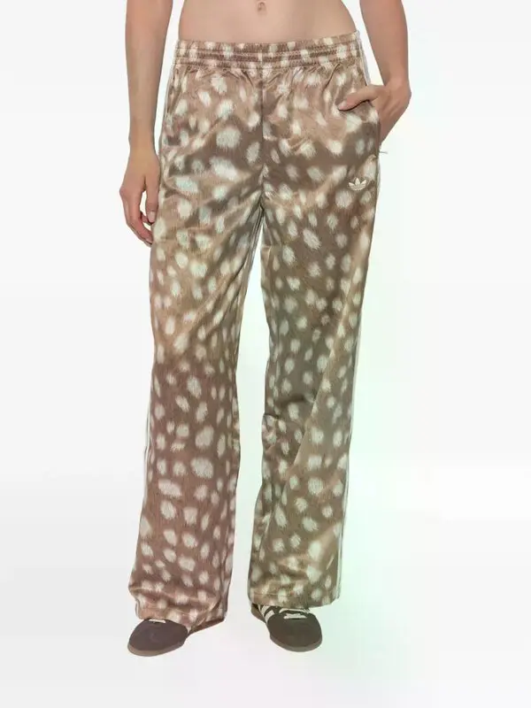 Adidas Animal Print Three-stripes Track Pants