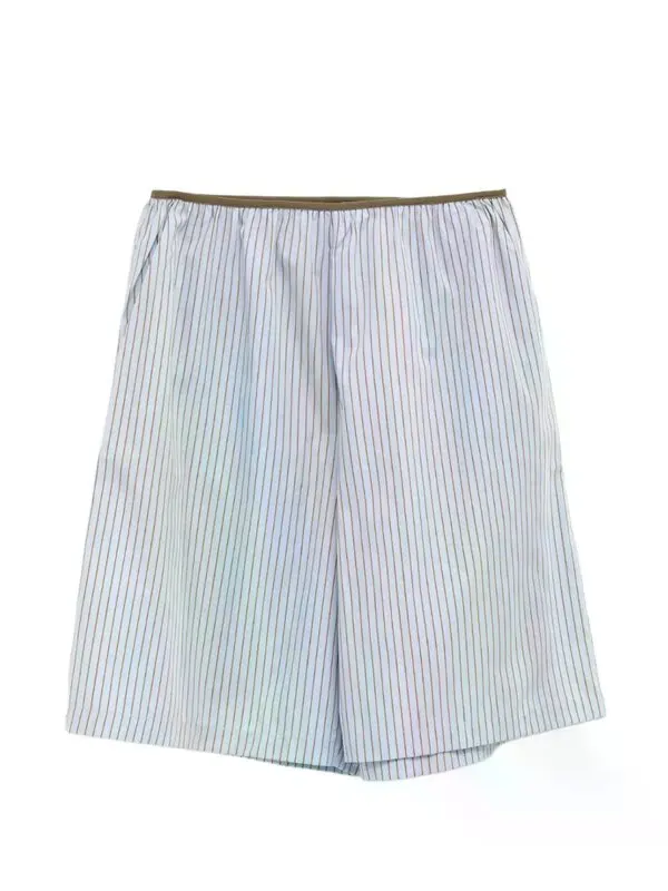 THE FRANKIE SHOP Elyn Striped Bermuda Shorts - Blue